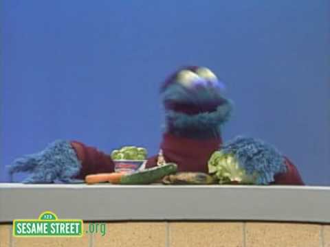 Cookie Monster With Vegetables